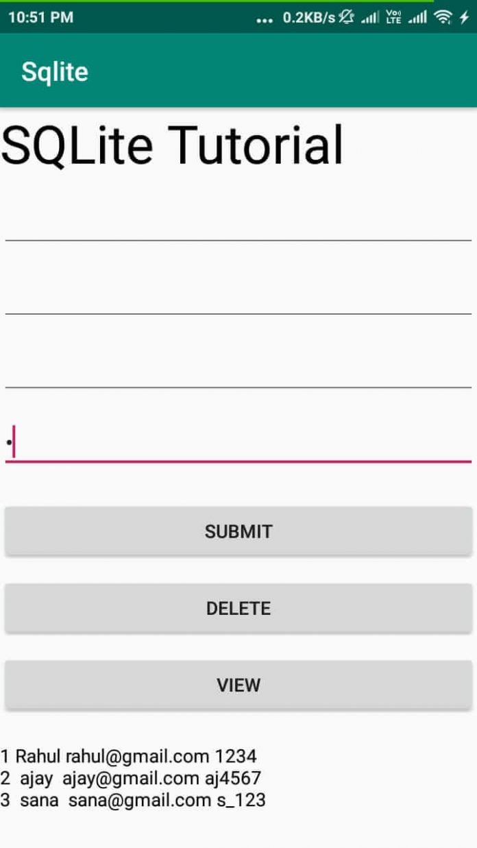 Android SQLite Database Tutorial (ADD, DELETE, FETCH) - Android Hire
